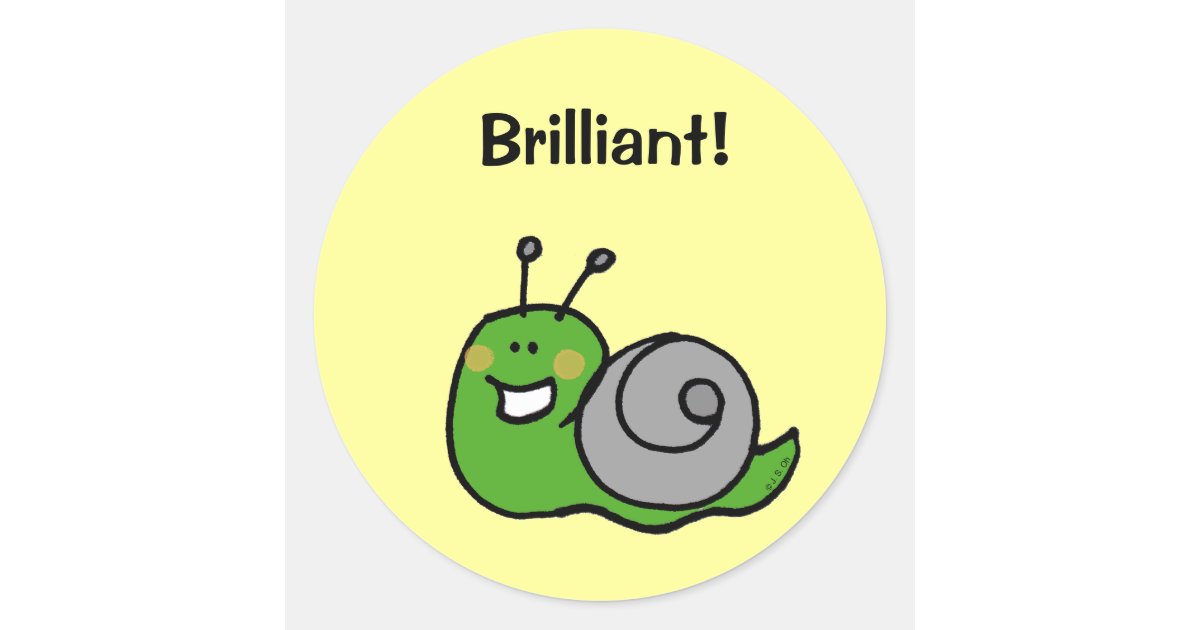 Reward sticker (Brilliant!) | Zazzle