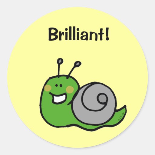 Reward sticker (Brilliant!) | Zazzle