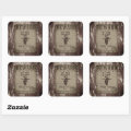 Reward Western Poster Square Sticker | Zazzle