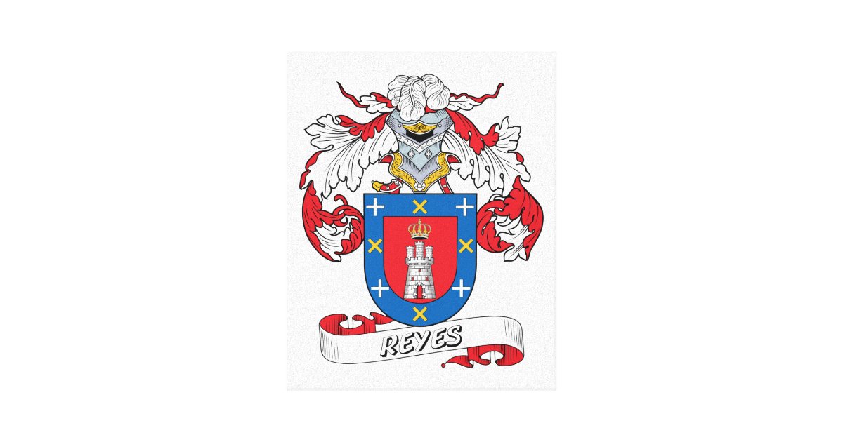 Reyes Family Crest Canvas Print | Zazzle