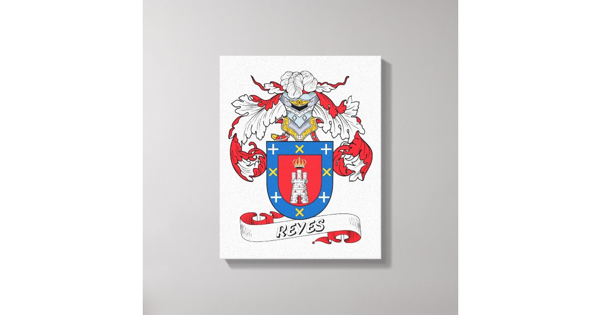 Reyes Family Crest Canvas Print | Zazzle