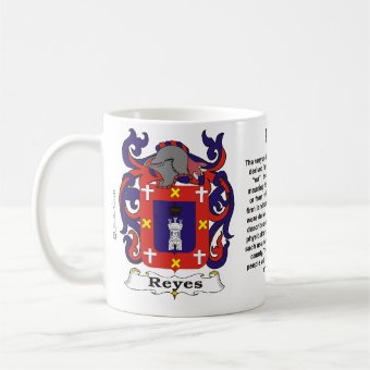 Reyes Family Crest Mug | Zazzle