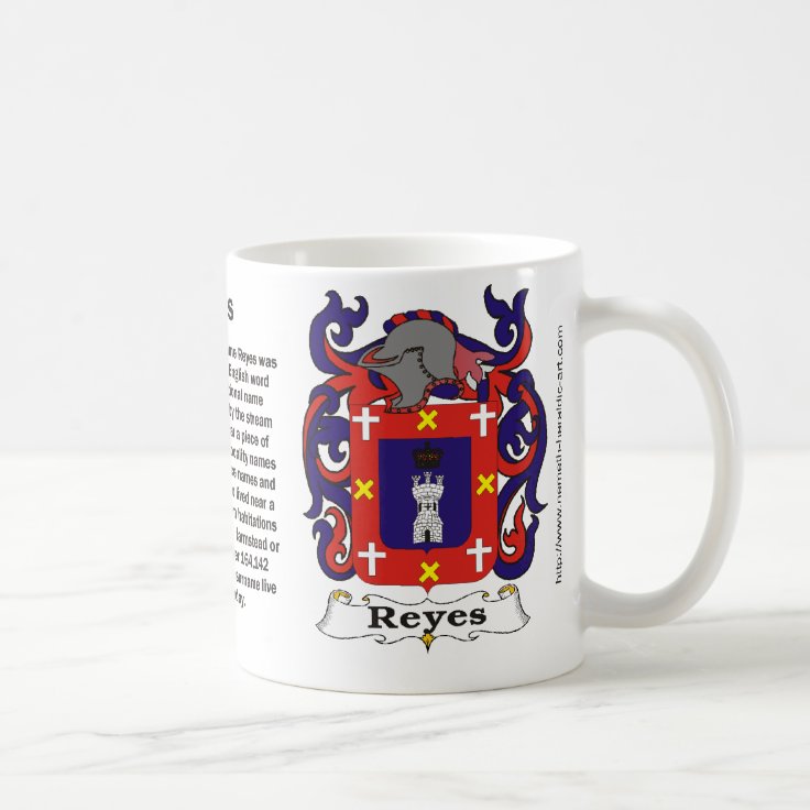 Reyes Family Crest Mug | Zazzle