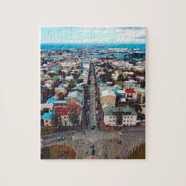 Reykjavik Aerial View Jigsaw Puzzle | Zazzle
