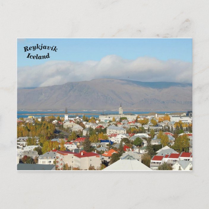 Reykjavík, Iceland Postcard | Zazzle.com