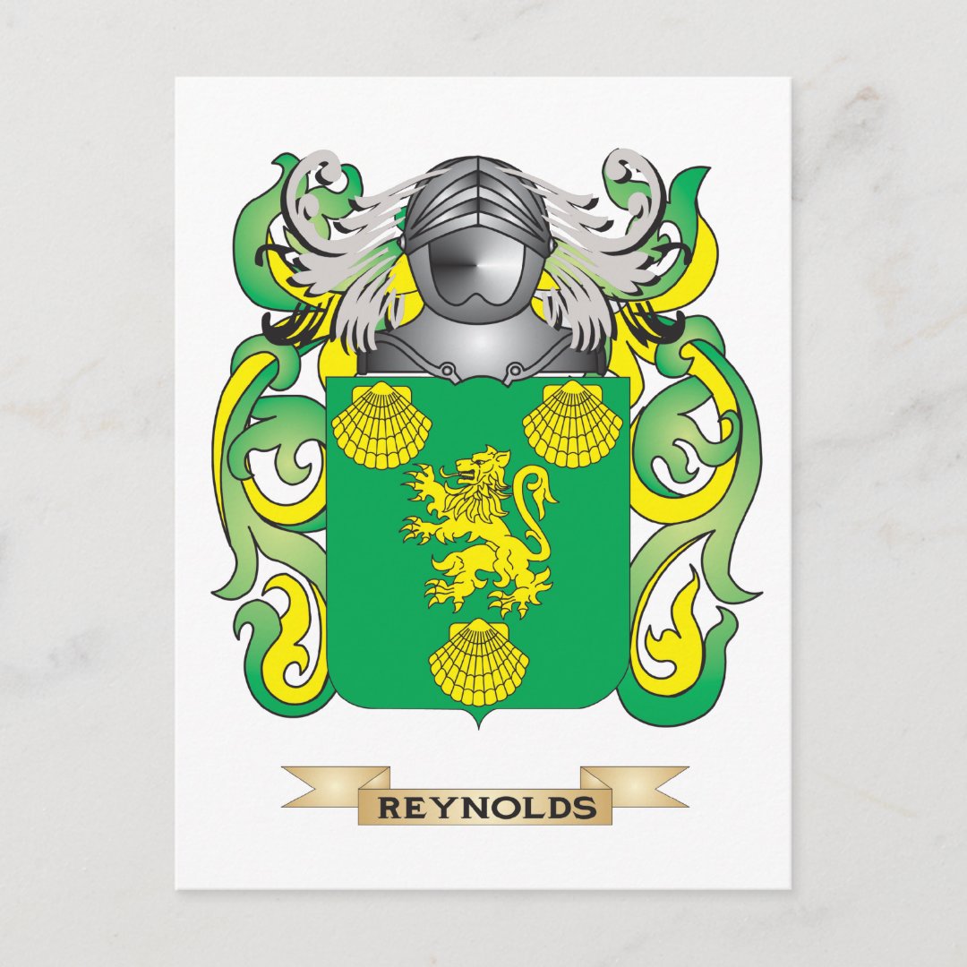 Reynolds Coat of Arms (Family Crest) Postcard | Zazzle