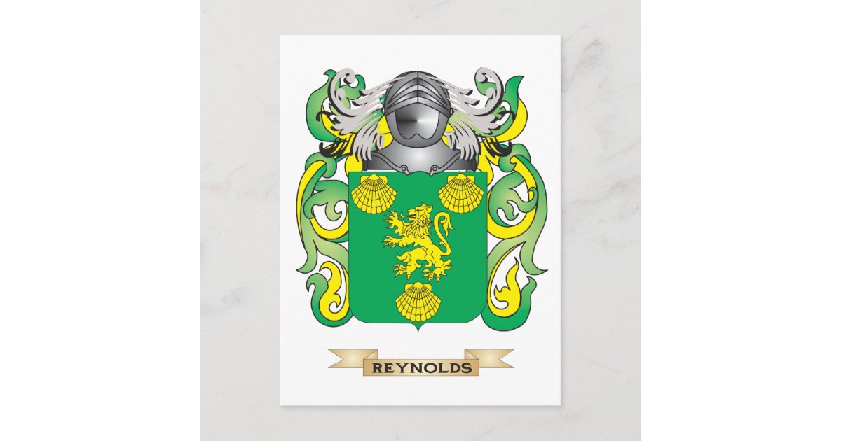 Reynolds Coat of Arms (Family Crest) Postcard | Zazzle