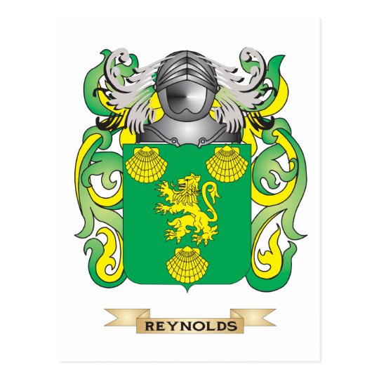 Reynolds Coat of Arms (Family Crest) Postcard | Zazzle.com