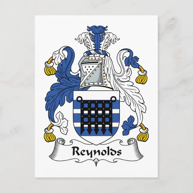 Reynolds Family Crest Postcard | Zazzle