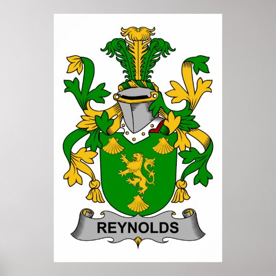 Reynolds Family Crest Poster | Zazzle.com