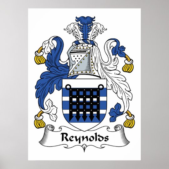 Reynolds Family Crest Poster | Zazzle.com