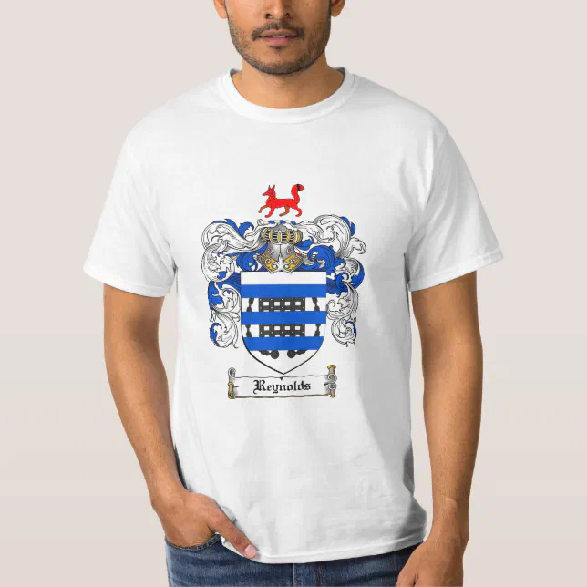 Reynolds Family Crest - Reynolds Coat of Arms T-Shirt | Zazzle