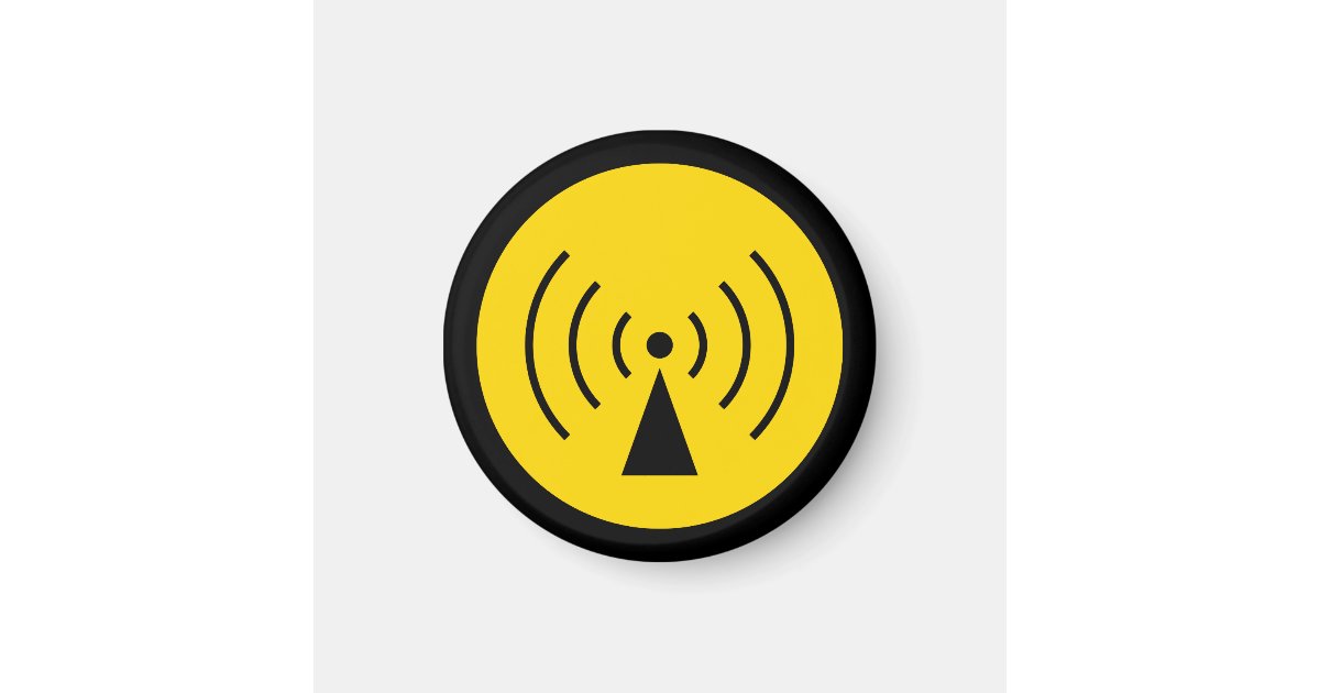 rf Warning Symbol Magnet | Zazzle