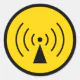 rf Warning Symbol Sticker | Zazzle