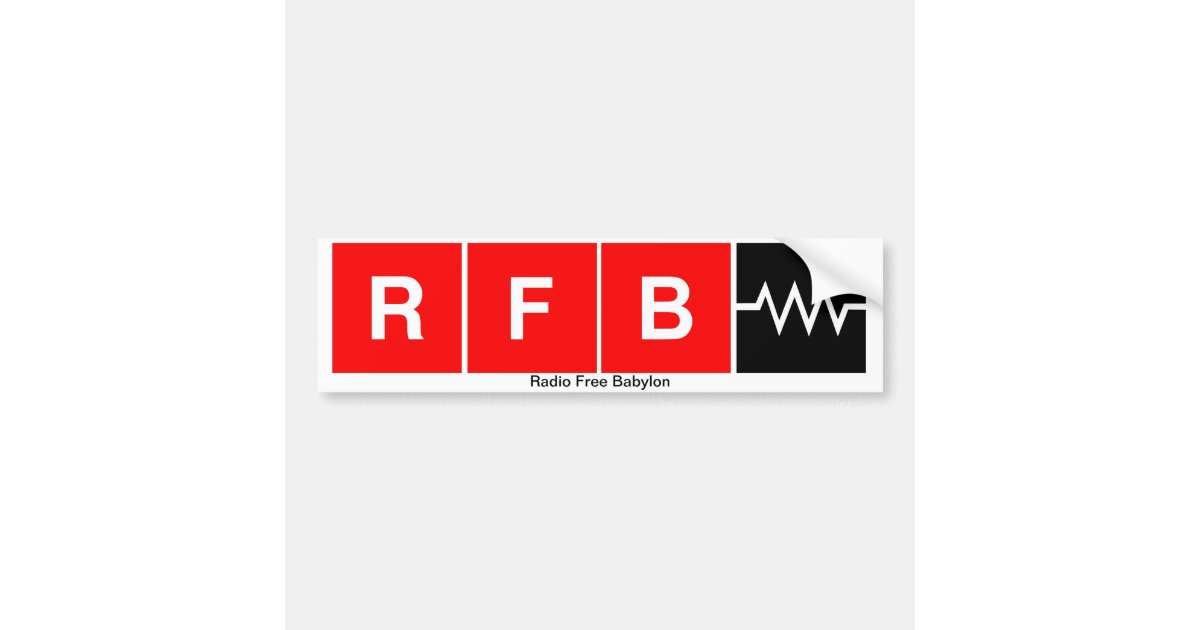 RFB Bumper Sticker | Zazzle