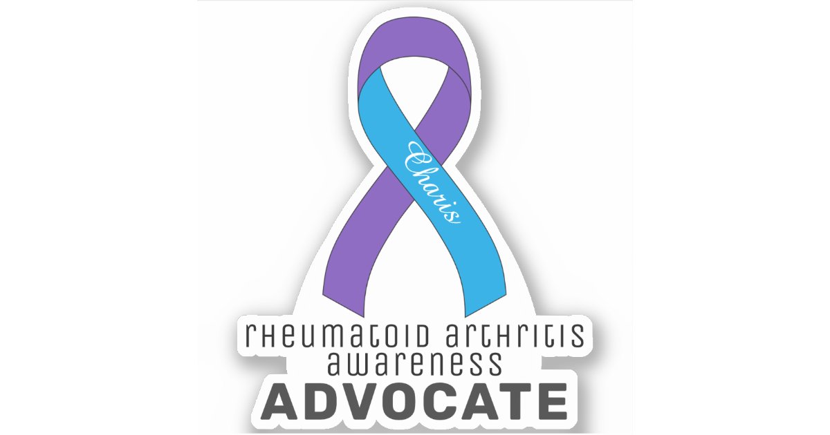 Rheumatoid Arthritis Awareness Vinyl Sticker | Zazzle