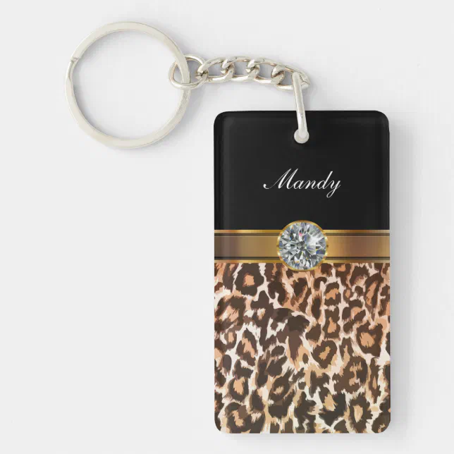 Rhinestone Monogram Keychains | Zazzle