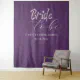 Rhinestone Script Purple Bridal Shower Backdrop | Zazzle