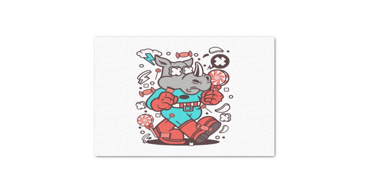 Rhino Super Candy Tissue Paper | Zazzle