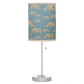 Rhinoceros Rhino Illustration Pattern Table Lamp | Zazzle