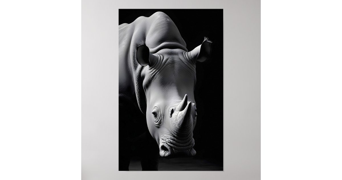 Rhinoceros Wildlife Majestic Nature Life Wallpaper Poster | Zazzle