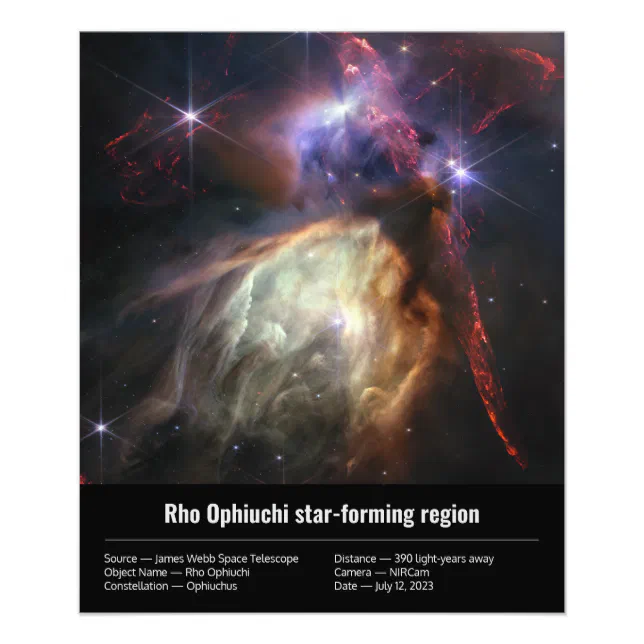 Rho Ophiuchi (NIRCam Image) James Webb Image Photo Print | Zazzle
