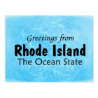 Rhode Island State Map Postcard | Zazzle.com