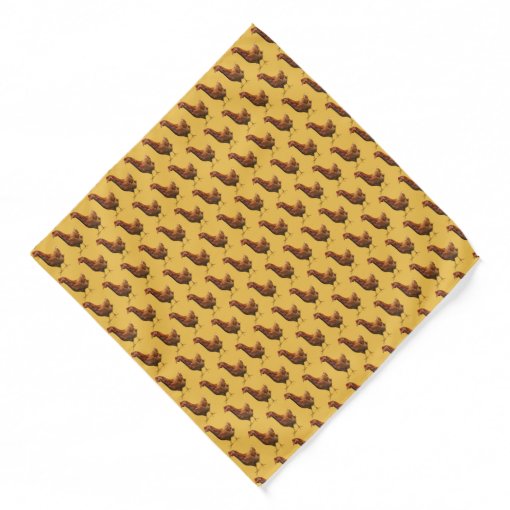 Rhode Island Red Hen Chicken Bandana | Zazzle