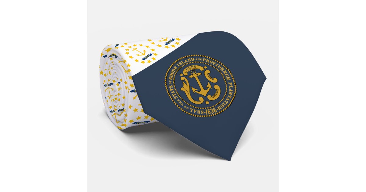 Rhode Islander Flag & Seal, Flag of Rhode Island Neck Tie | Zazzle