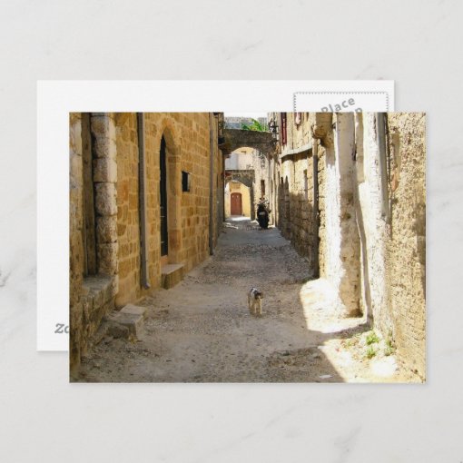 Rhodes Old Town Postcard | Zazzle