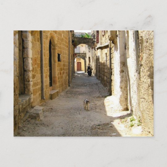 Rhodes Old Town Postcard | Zazzle.com