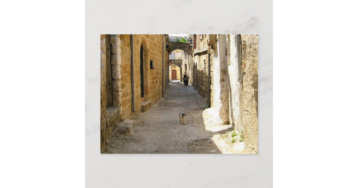 Rhodes Old Town Postcard | Zazzle