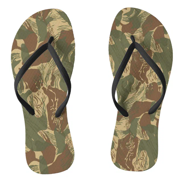 Rhodesian Brushstroke Slops (Flip Flops) Flip Flops | Zazzle