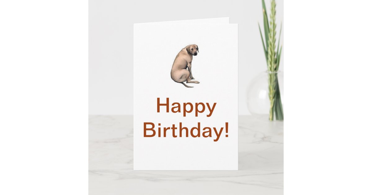 Rhodesian Ridgeback Card | Zazzle