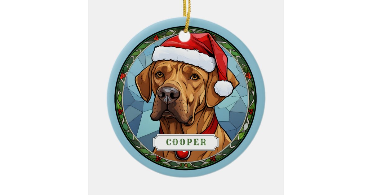 Rhodesian Ridgeback Ceramic Circle Ornament | Zazzle