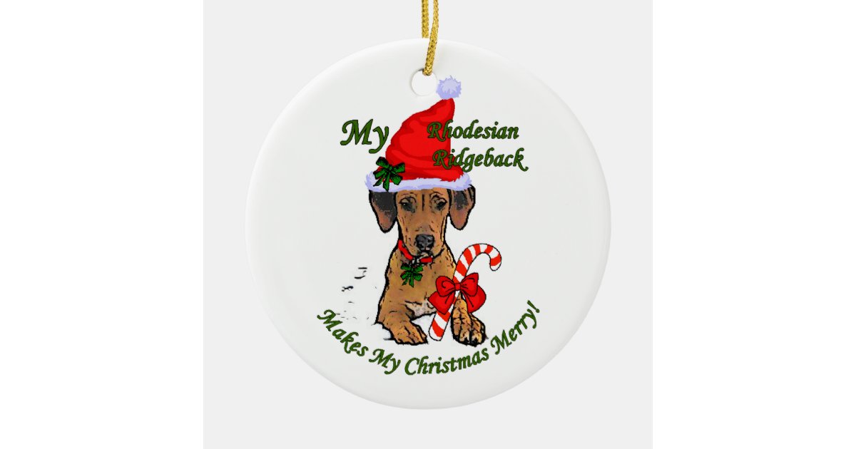 Rhodesian Ridgeback Christmas Gifts Ornament | Zazzle