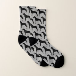 Rhodesian Ridgeback Dog Breed Silhouettes Pattern Socks | Zazzle