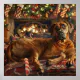 Rhodesian Ridgeback Dog Christmas Festive Poster | Zazzle