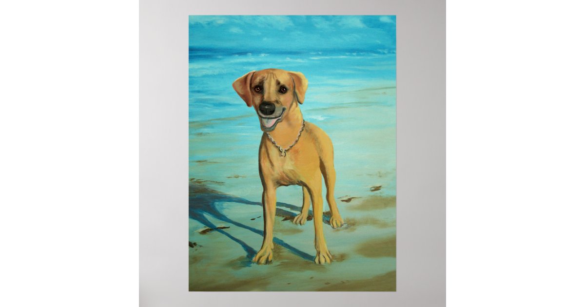 Rhodesian Ridgeback "Tony" Smiles Poster | Zazzle