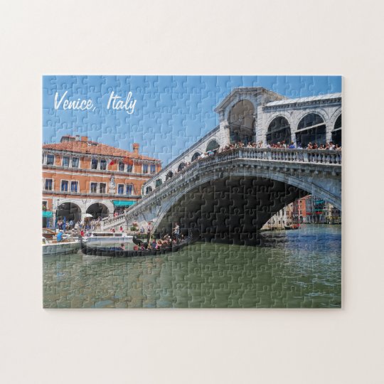 Rialto Bridge in Venice, Italy Puzzle | Zazzle.com