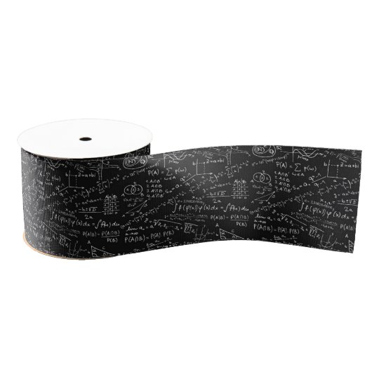 Ribbon - Black And White Math formula | Zazzle.com
