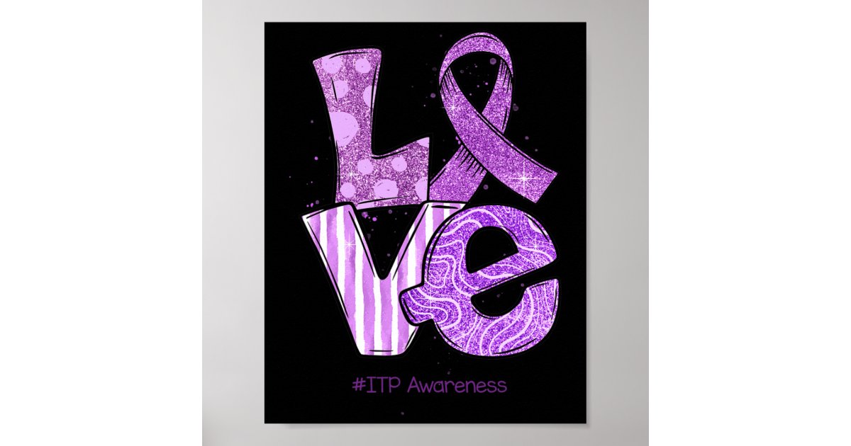 Ribbon Itp Awareness Month Poster | Zazzle