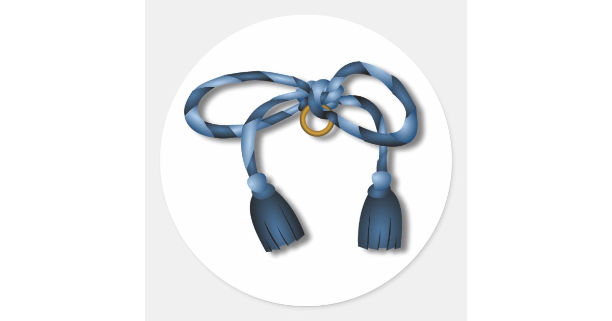 Ribbon Knot Stickers | Zazzle