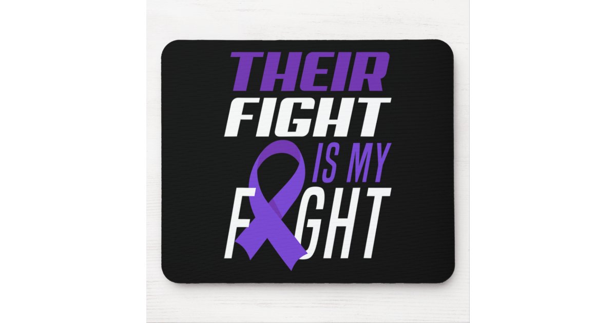 Ribbon Their Fight Is My Fight Itp Awareness Mouse Pad | Zazzle