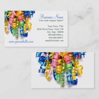 Ribbons Business Cards | Zazzle