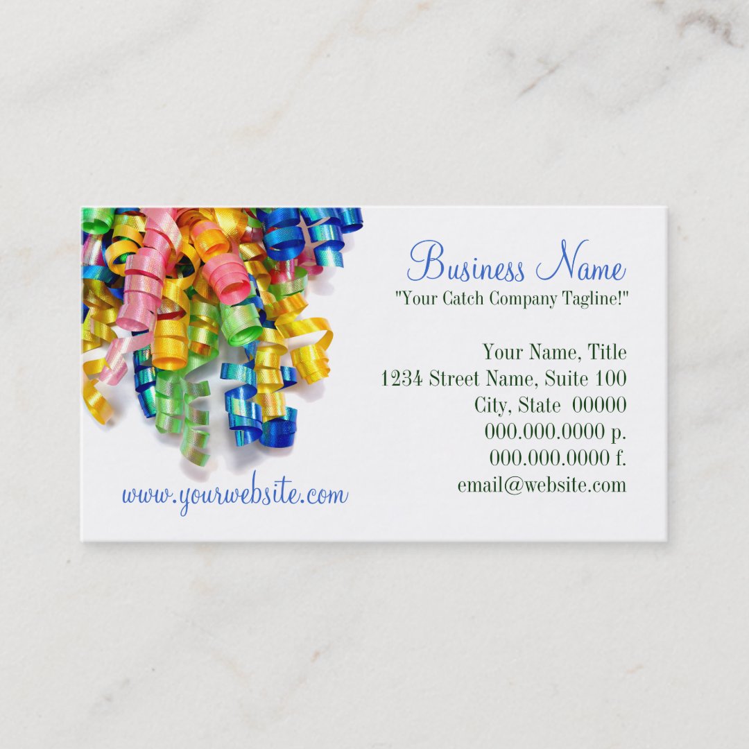 Ribbons Business Cards | Zazzle