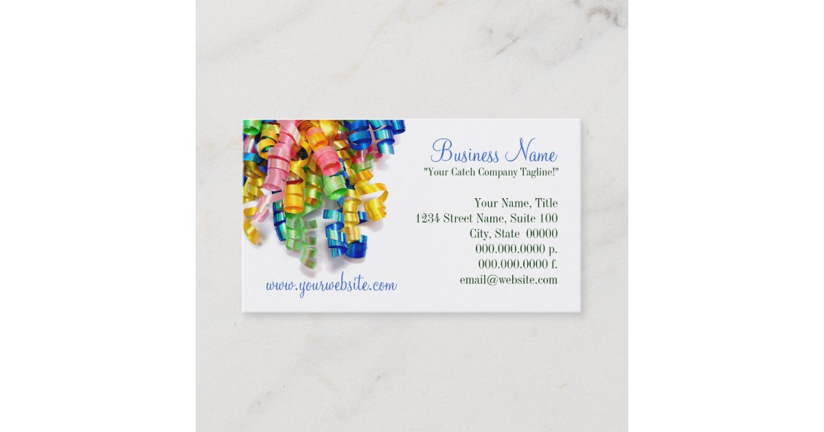 Ribbons Business Cards | Zazzle