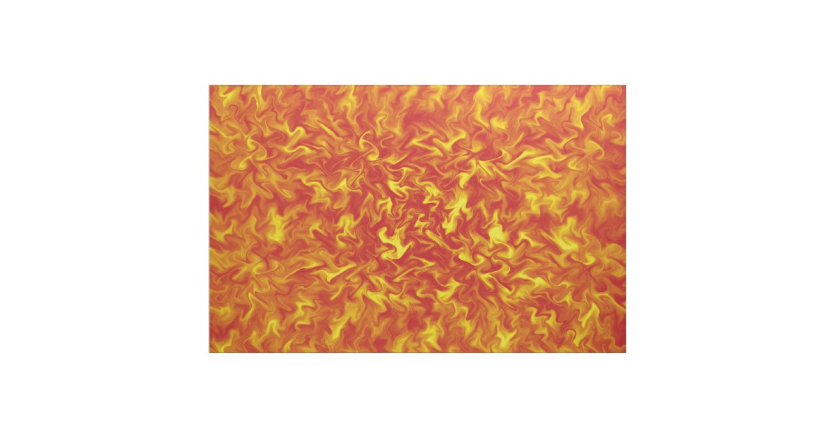 Ribbons of Fire Fabric | Zazzle