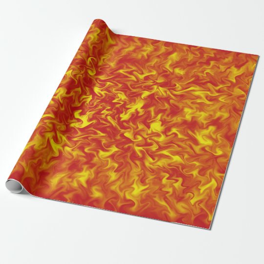 Ribbons of Fire Wrapping Paper | Zazzle.com