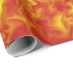 Ribbons of Fire Wrapping Paper | Zazzle